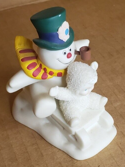 Vintage 2003 Dept. 56 Snowbabies "Fun with Frosty the Snowman" Figurine ...