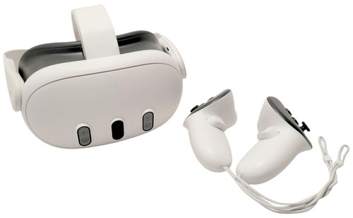 META OCULUS QUEST 3 VR 128GB WIRELESS LCD VIRTUAL REALITY COMPACT WHITE ...