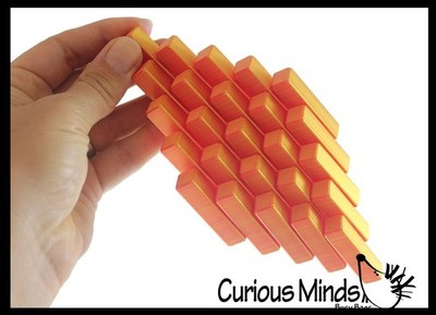 1 RANDOM COLOR 3D Printed Shape Shifting Pixel Cube - Sliding ...