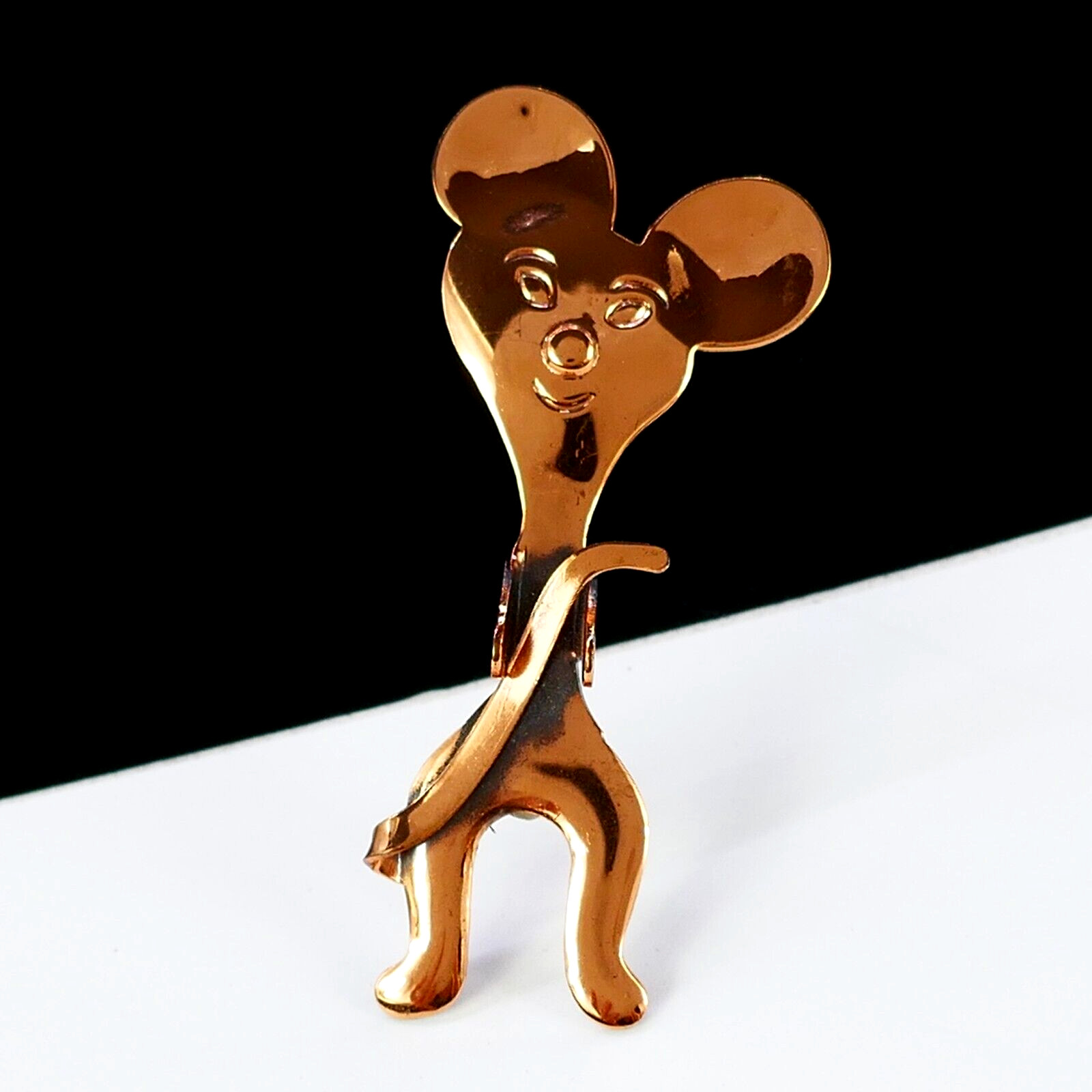 VINTAGE MODERNIST MCM 1960'S COPPER MOUSE PIN BROOCH … - Gem