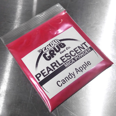 NEW 1 OZ. CANDY APPLE RED Pearlescent Luster Mica Powder Fishing ...