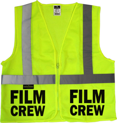 Film crew vest, High Visibility vest, Mesh vest, Safety vest ...