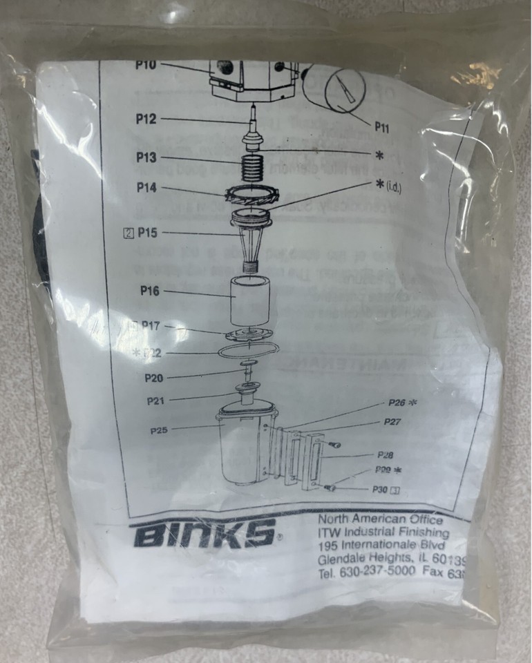 Binks 849305 Rebuild Kit | eBay