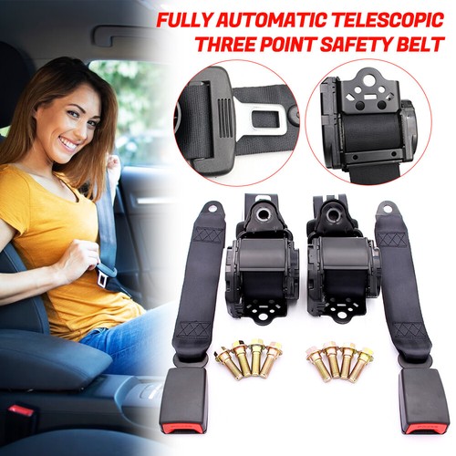 Seat Belt 3 Point Retractable Seat Belt Adjustable Car Seat Belt Lap ...