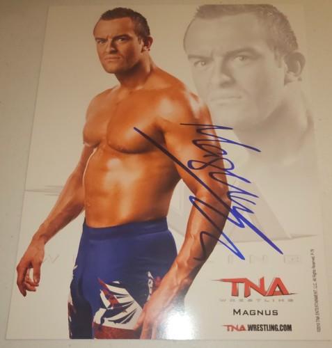 Signed Autographed TNA Wrestling Magnus Nick Aldis Promo Photo Impact ...