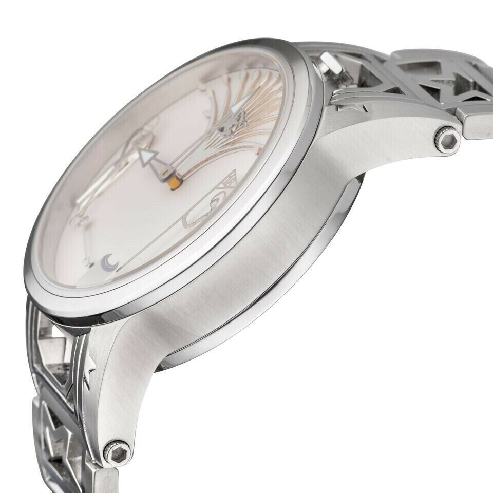Watchstar Automaton Swiss Made Animated Dial PLatinum Finish 48mm Golf ...
