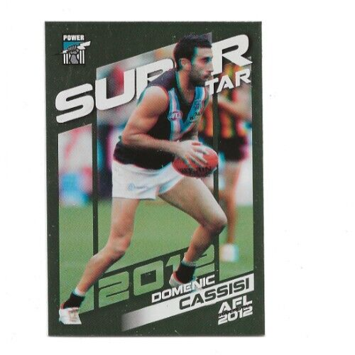 2012 SELECT SUPER STAR GOLD PORT ADELAIDE DOMENIC CASSISI CARD AFL ...