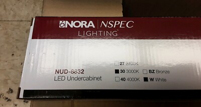 NORA NSPEC NUD-8832 32" LED UNDERCABINET LIGHTING 3000K | eBay