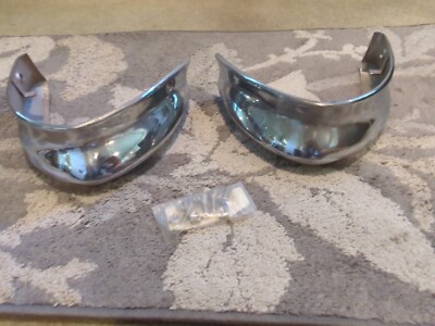 1956 CHEVY REAR ACCESSORY BUMPER GUARDS PAIR USED ORIGINAL VERY CLEAN ...