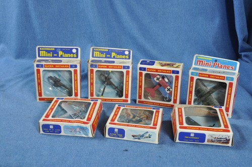 8 Vintage Bachmann Mini-Planes WWI-II, B1 Bomber, Spirit of St. Louis ...