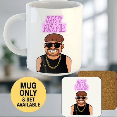 11oz Mug Set-Custom Name Ibiza Final Boss-Meme Banter Festival EDM ...