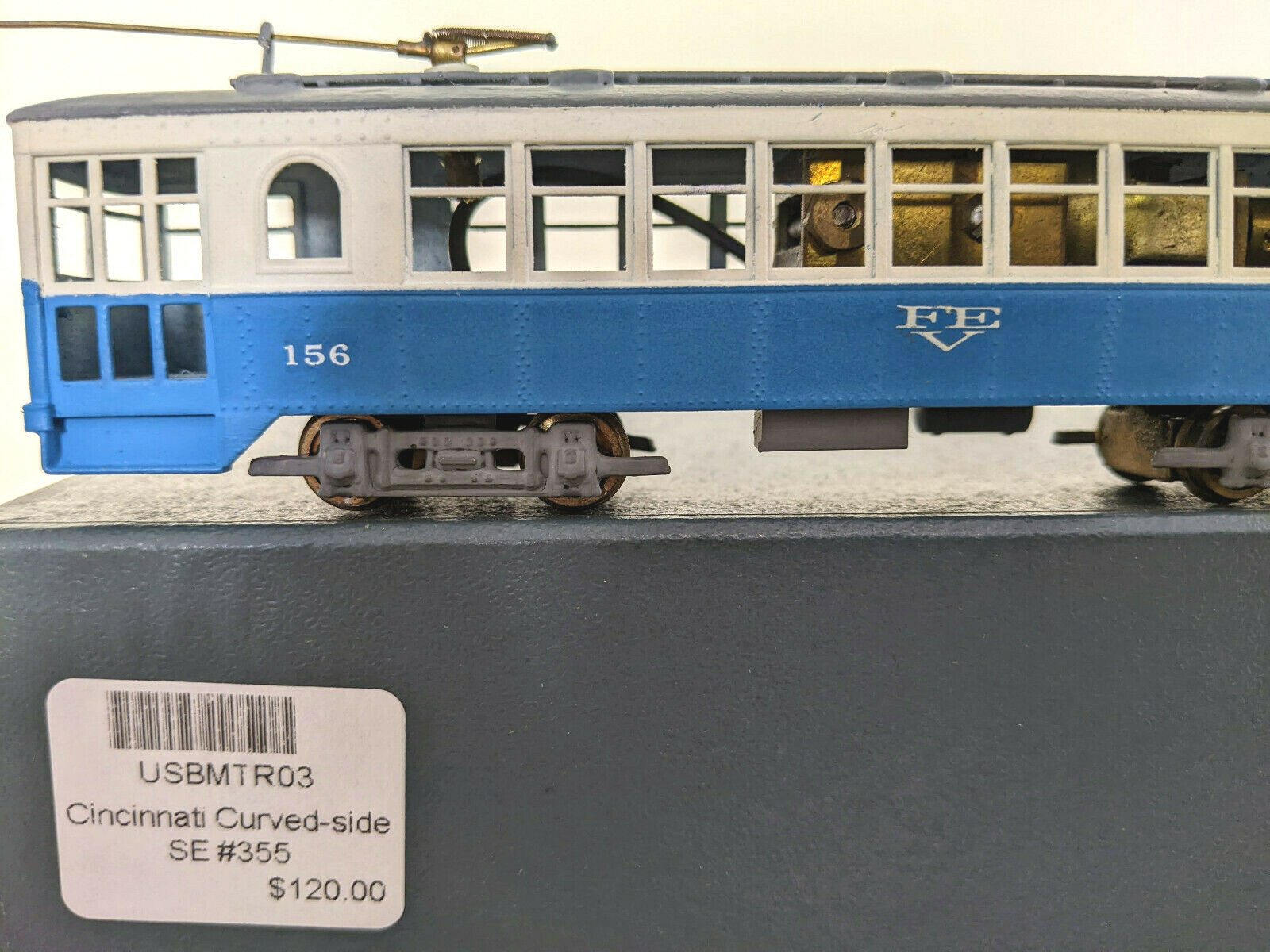 SUPER RARE! *MTS BRASS INTERURBAN TROLLEY CURVESIDER HO *CUSTOM-PAINT ...