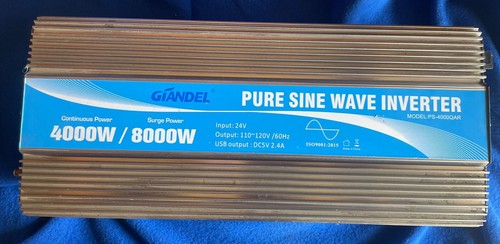 Giandel Power Inverter Pure Sine Wave 4000W 12V to 110V-120V 4.5m PS ...