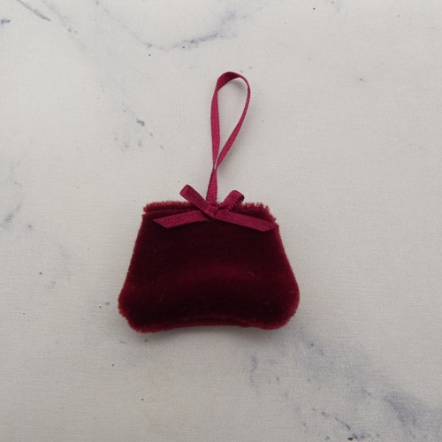 Kari Michell Designers Choice Doll Purse Burgundy Red Handbag Felt ...