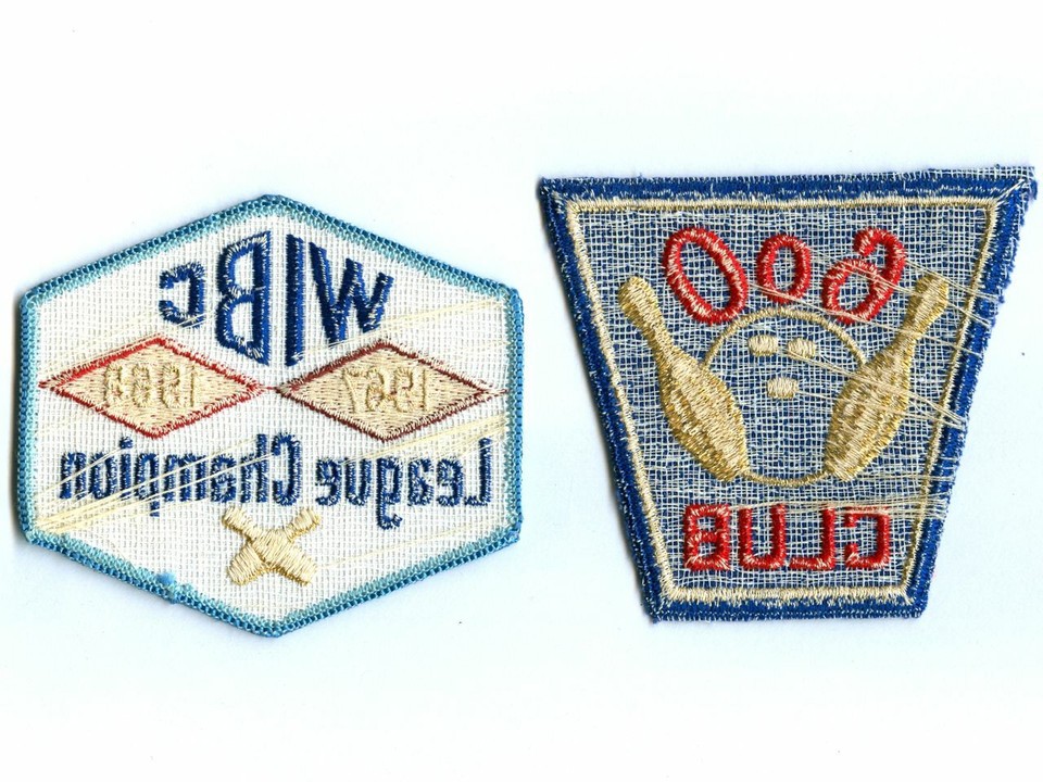 Vintage WIBC 1967-1968 LEAGUE CHAMPION & 600 CLUB Embroidered Bowling ...