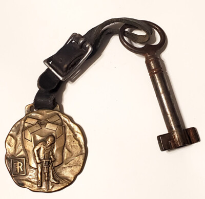 Vintage Ingersoll Rand IR Carset Jackbits Watch Fob Brass Jackhammer NY ...