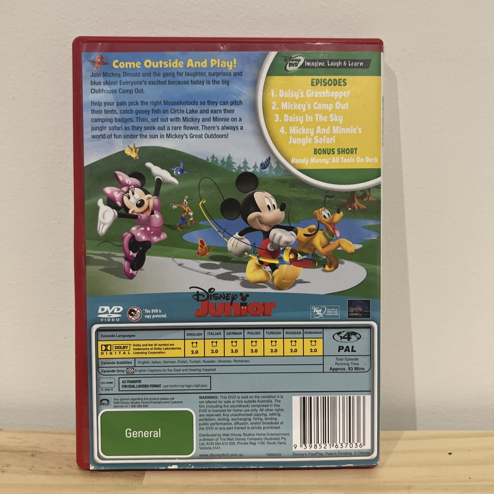 Mickey Mouse Clubhouse - Mickey's Great Outdoors (DVD, 2010 ...