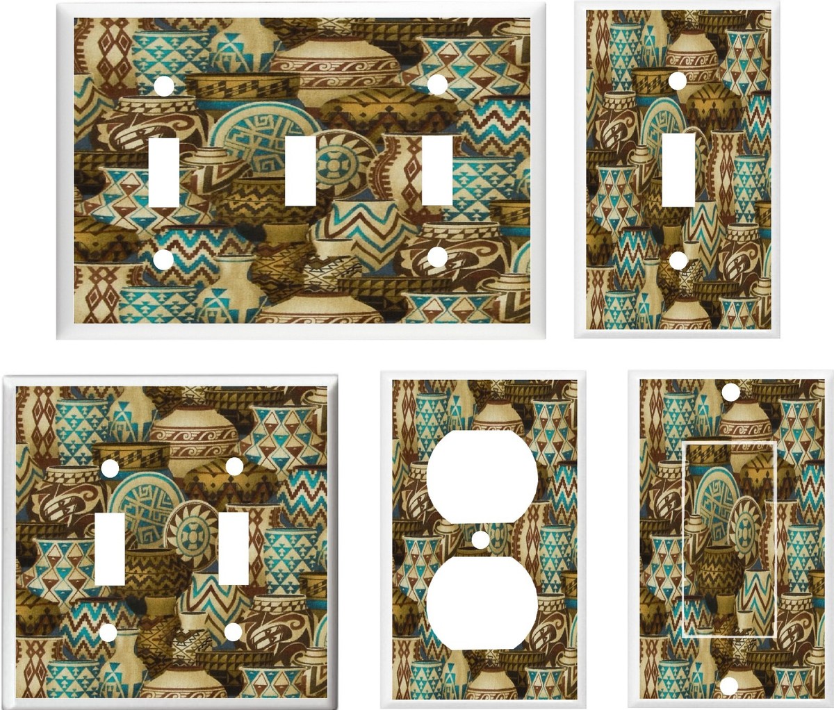 Native American Light Switch Covers Wolf Southwestern Native American