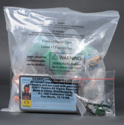 2017 Hasbro GI Joe Con Convention BF Battle Force 2000 Bagged 15 Figure ...