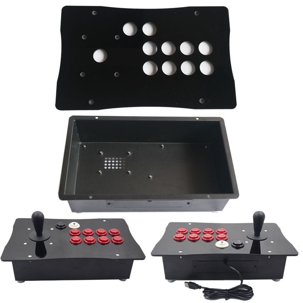 DIY Happ Competition Fightstick – Joystick + Metal Case with Acrylic ...