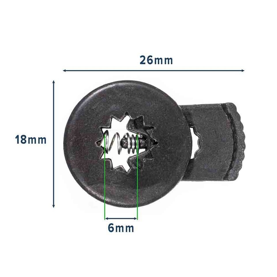 PARACORD PLANET Wheeled Circle Cord Lock – Black Cord Stops, Multiple ...