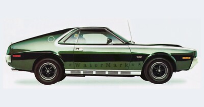 AMC AMX 1970 Vintage Poster Print Car Art Home Bar Decor Garage Art | eBay