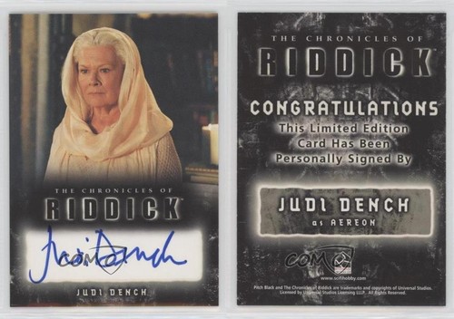 2004 Rittenhouse The Chronicles of Riddick Auto Judi Dench as Aereon ...