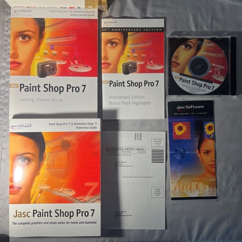 Paint Shop Pro 7 10th Anniversary Edition Jasc Software Win 95 98 XP ...