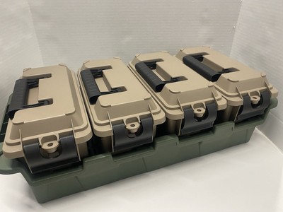 Greenmade Multi-Purpose Storage 4 Units & Tray Ammo Box Lockable Water ...