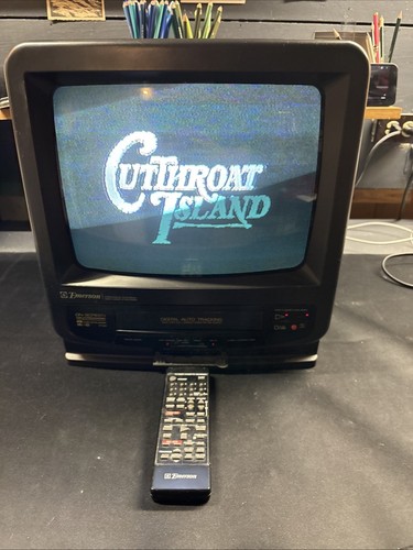 Vintage Emerson 13" CRT Retro Gaming TV / VCR Combo With Remote WORKS ...
