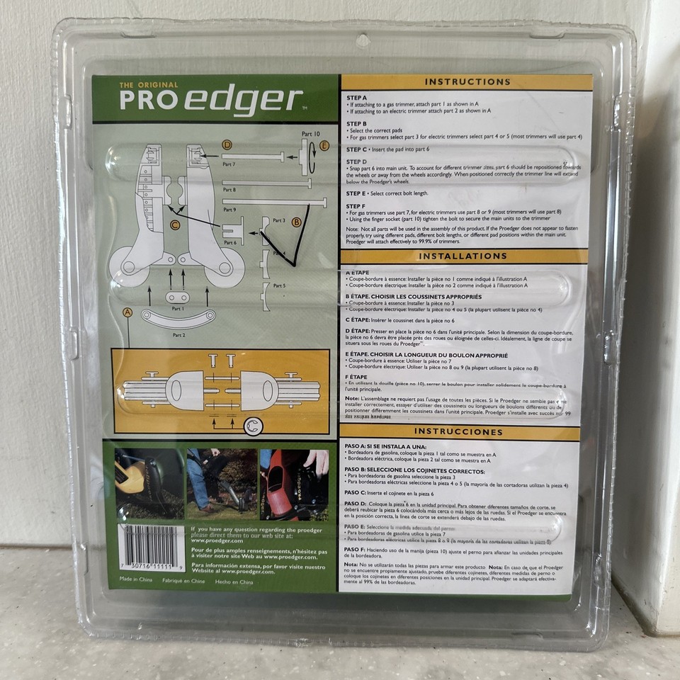 Original Pro Edger Lawn Edging Attachment – New & Sealed – Garden Tool ...