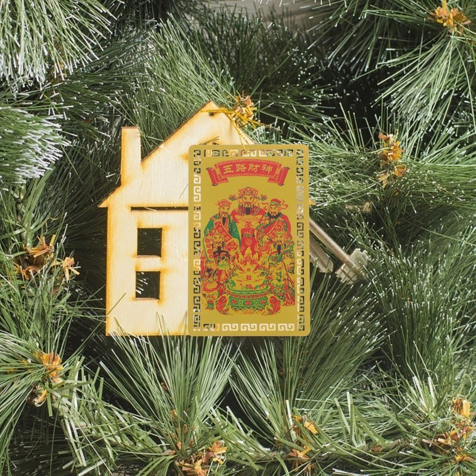 Chinese Amulet Card Protection Card The God Of Fortune Card Auspicious ...