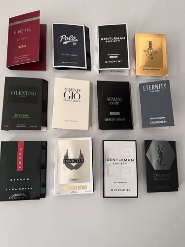 Men's Cologne Perfume Sample Vial Set - Lot x 12 Designer Perfume ...