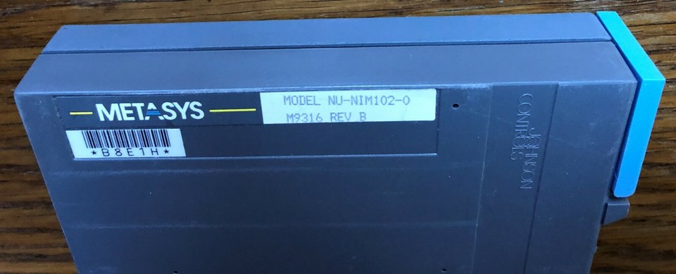 Metasys Johnson Controls NU-NIM102-0 Network Identity Module | eBay