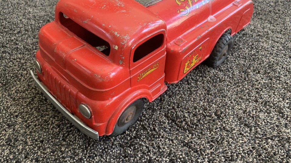 STRUCTO 1950 STRUCTO 66 Working Wind Up Pressed Steel Tanker Truck | eBay