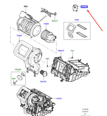 Moteur pas à pas de chauffage LR RANGE ROVER VELAR L560 LR138573 NEUF ...