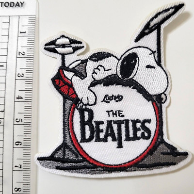 THE BEATLES & Peanuts SNOOPY Embroidered Iron On Patch | eBay