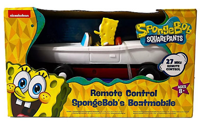 SpongeBob’s Boatmobile Remote Control RC 27 MHZ Collectible Toy ...