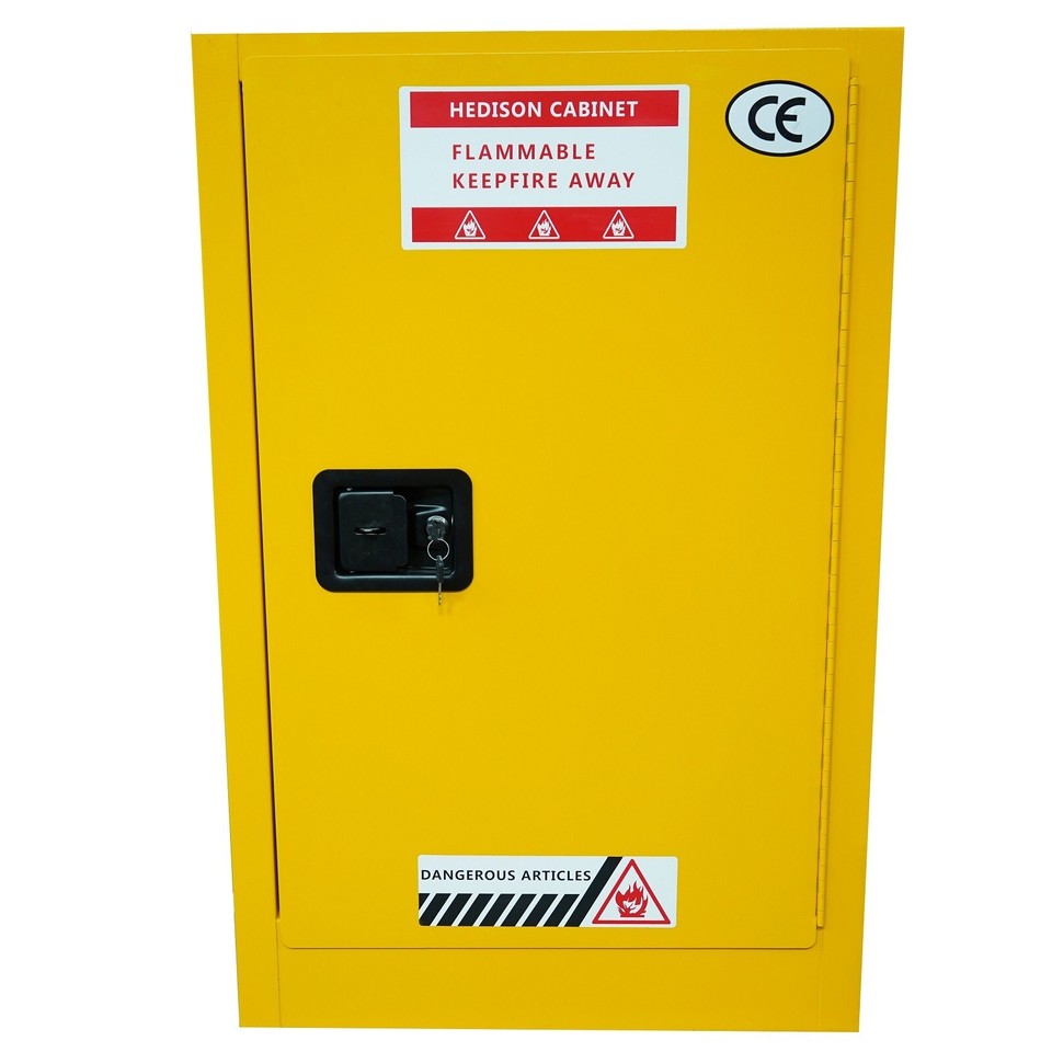 Flammable Liquid Safety Storage Cabinet 12Ga 23x18x35 Fireproof ...