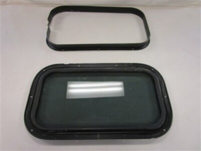 TINTED ALUMINUM BLACK PORT WINDOW 23 5/8" X 13 1/2" MARINE BOAT | eBay