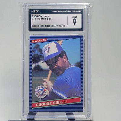 George Bell 1986 Donruss #71 Toronto Blue Jays MLB CGC 9 Mint | eBay