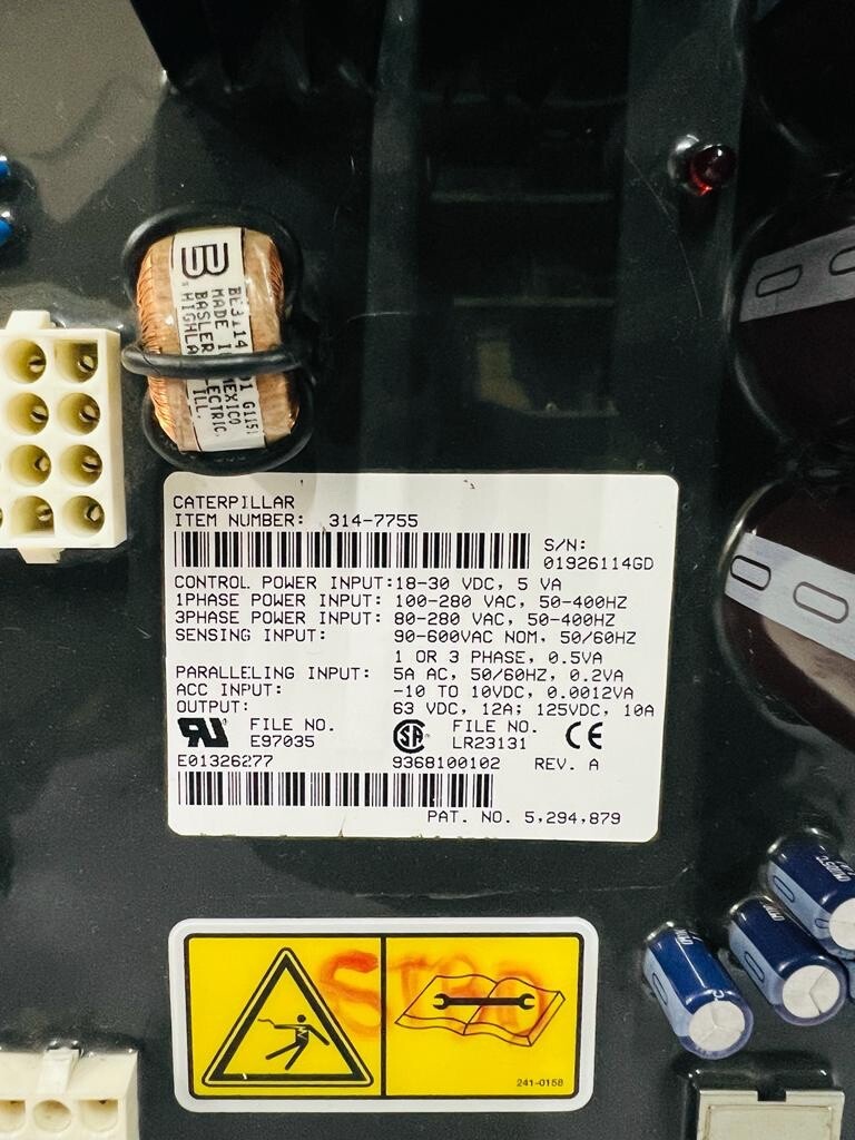 Caterpillar CAT CDVR Digital Voltage Regulator 314-7755 for sale online ...