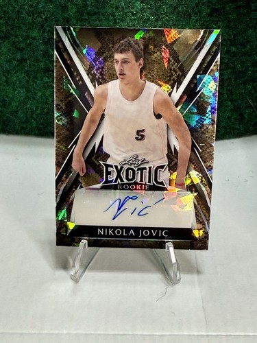 2023 LEAF EXOTIC BASKETBALL NIKOLA JOKIC SHAKE SKIN AUTOGRAPH #'D 1/5 ...