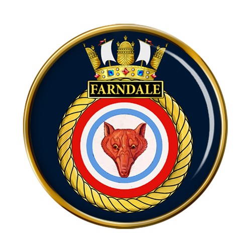 HMS Farndale, Royal Navy Pin Badge | eBay UK