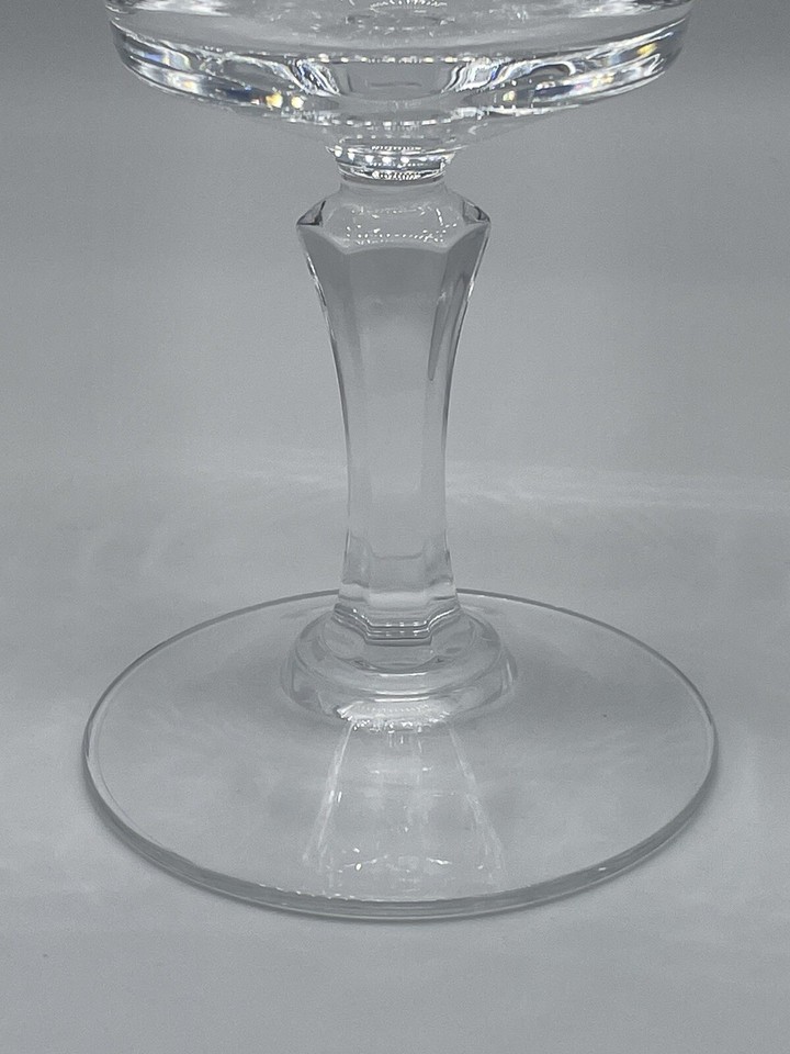 BARBER Family Crest Coat Of Arms Etched Crystal Wine Glass Goblet ...