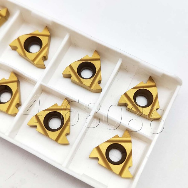 10 Pcs 16ir Ag60 LDC Carbide Threading Inserts for Steel/stainless ...