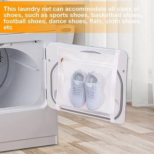 With Zipper For Shoes Dryer Elastic Strap Laundry Net Washing Machine ...