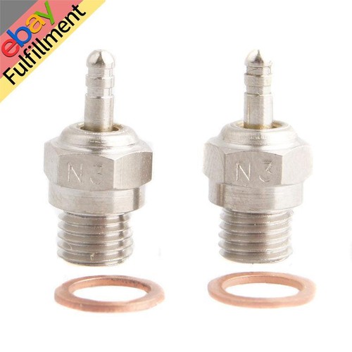 New 5 Pack Steel Super Glow Plug RC #3 N3 70117 Hot Engines Kyosho HPI ...