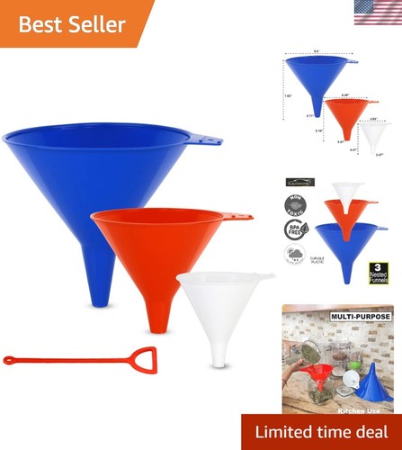 Versatile and Portable Funnel Set - Ideal for Automotive & Kitchen ...