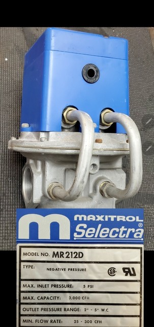 Maxitrol Selectra MR212D Negative Pressure Modulating Valve for sale ...